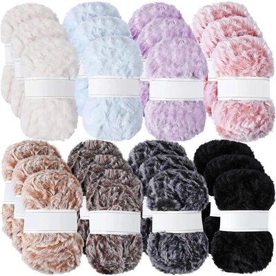 1 Skein 50 Grams Super Soft Fur Yarn Chunky Fluffy Faux Fur