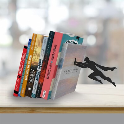 Superheros Decorative Bookends Book Stopper Metal Holders