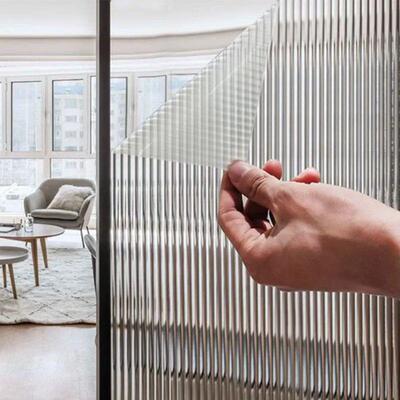 Reeded Glass  Window Privacy Film Frosted Window Vinyl 3D De
