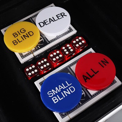500 Chip Dice Style Poker Set Aluminum Case Taxas 筹码套装
