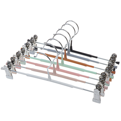 护衣家用西裤架防滑挂裙夹纳米衣架无痕金属裤架子加粗带夹裤夹子