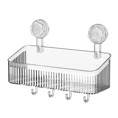 Suction Cup Storage Rack for Kitchen, Bathroom, and Toilet -