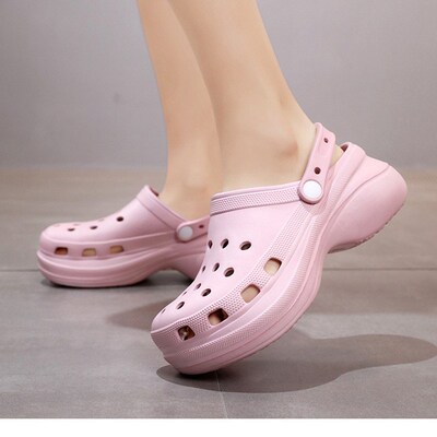 2023 Summer New Women Sandals Heightened Thick Sole Integrat