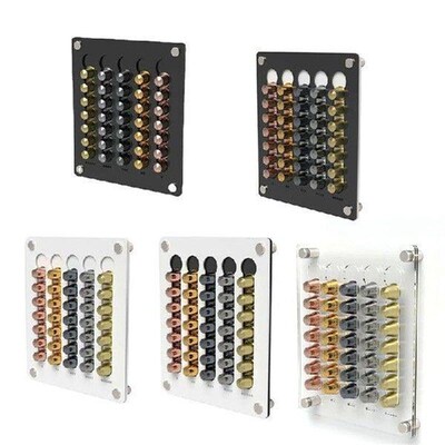 35 Pods Coffee Capsule Storage Display Rack Wall-mounted