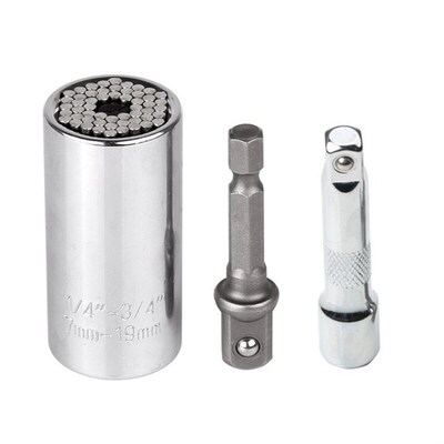 7mm-19mm Multi-functional Universal Socket Metric Wrench Pow