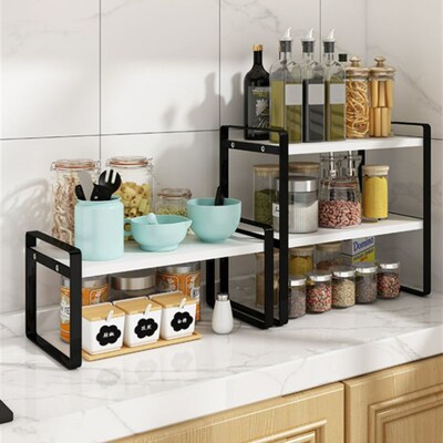 Smart Design Cabinet Storage Shelf Rack Cup, Dish Pantry