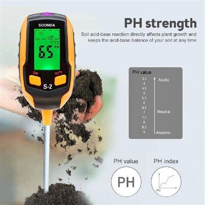 Soil Tester 5-in-1 Household Soil PH Meter Soil