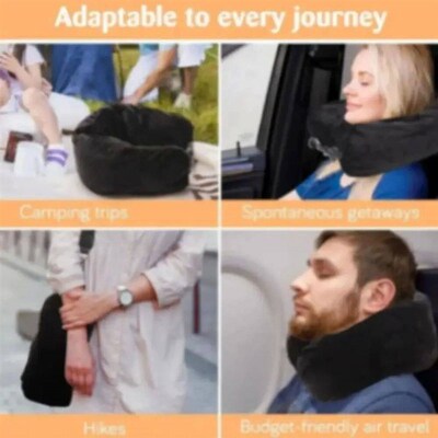 Fillable Travel Neck Pillow Stuff With Clothes Pillowcase St