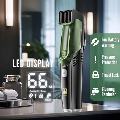 Cordless Men Beard Trimmer Rechargeable Electric Shaver with