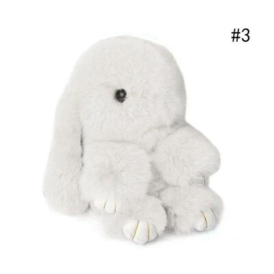 Rabbit Fur Cute Bunny Pom Ball Doll Toy Keychain Cute Handba
