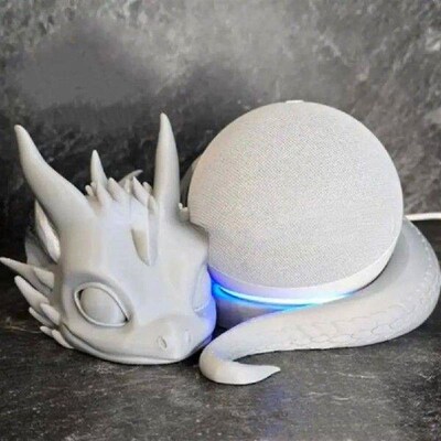 Lying Dragon Speaker Holder Dragon Speaker Stand 3d Printed