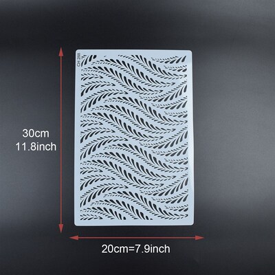 Irregular Pattern Cake Stencil Template Reusable Plastic