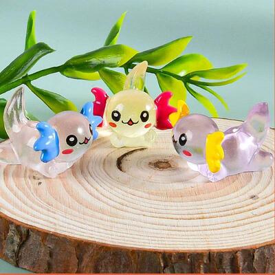 10-30pcs Mini Resin Axolotl Animals Tiny Axolotl Figurine fo
