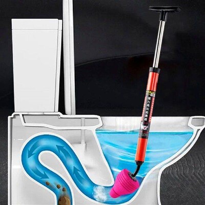 Toilet Plunger Drain Clog Remover Tool Manual Powerful