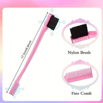 5pcs/set Detangling Hair Brush Curly Hair Curved Rat Tail Co