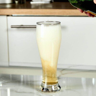 520ml Waisted Beer Glass Thick Glass Stein for Cold Drinks