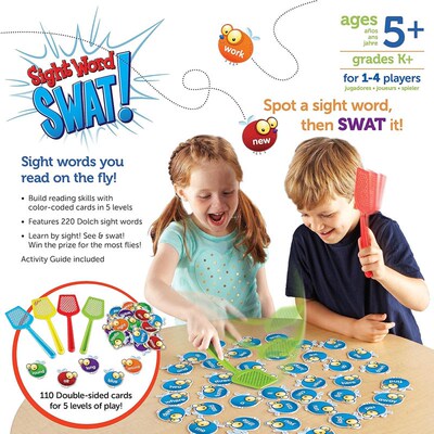 kindergarten games Sight Word Swat classroom learn toy拍单词