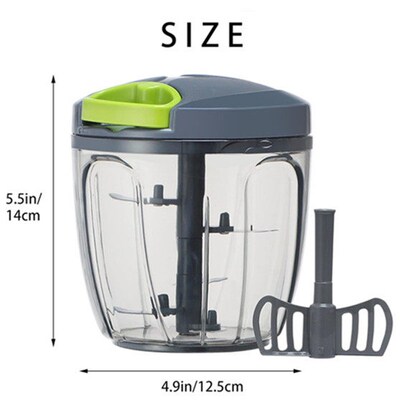 Manual Vegetable Chopper Hand Pull String Garlic Mincer