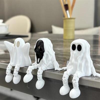 3D Print Halloween Ghost Ornament Figurines Ghost Festival