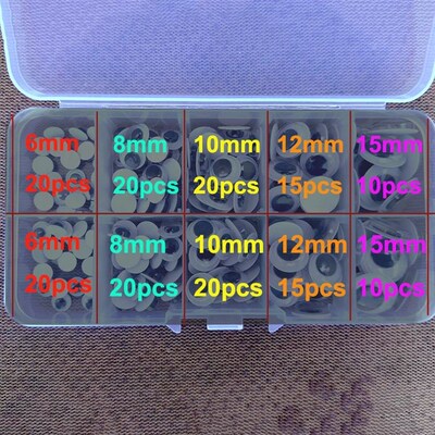 100pcs/Box DIY Safety Wiggly Googly Eyes Stickers Self Adhes