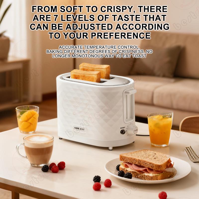 750w English toaster Bread toaster machine 2 slice 吐司机
