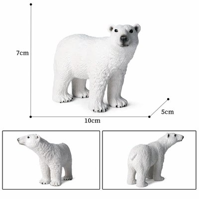 HOT Simulation Arctic Animals Figures Penguins Cub Bear Snow