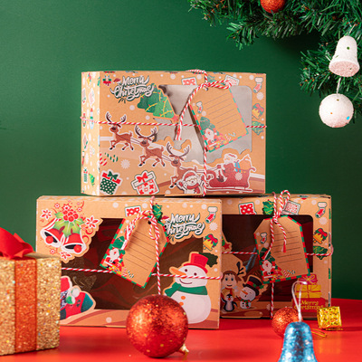 3Pcs Christmas Gift Boxes Christmas Toy Present DIY Packagin