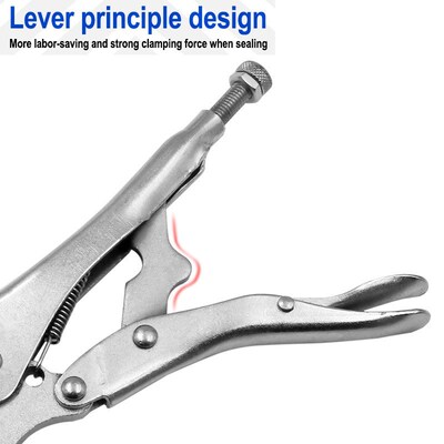 Locking Pliers 7  175mm Crimping Tool Carbon Steel Refrigera