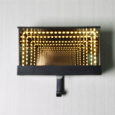 跨境爆款 Infinity LED Garage Key Holder 纵深镜面车库钥匙挂架