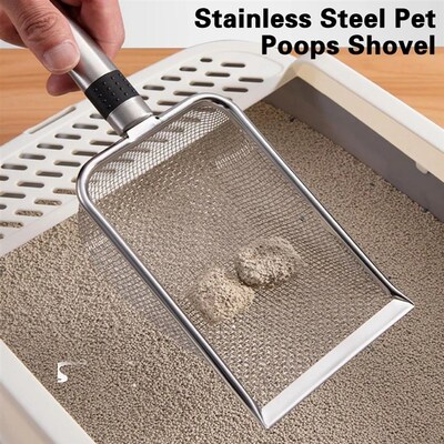 1Pcs Pet Cleaning Tool Metal Aluminum Alloy Cat Litter Scoop