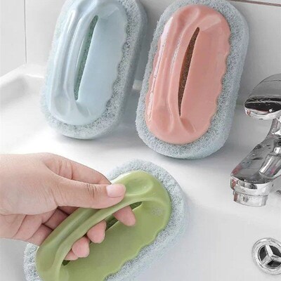 Household handle cleaning brush Sponge wipe kitchen brush