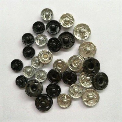 50 Pairs/set Metal Press Studs Sewing Button Snap Fasteners