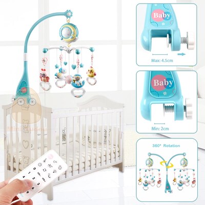 Baby Mobile Rattles Toys 0-12 Months For Baby Newborn Crib B