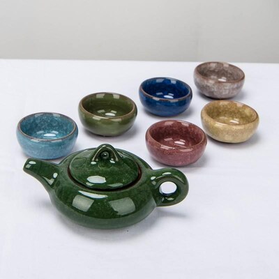 Exquisite 10 yuan gift tea set real estate advertising gift