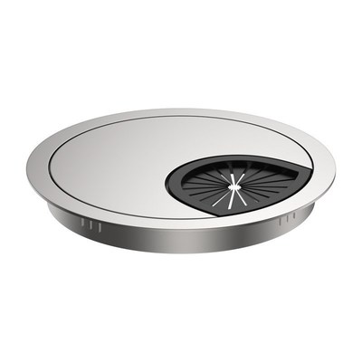 合金办公桌桌面穿线盒电脑桌线孔盖桌面线孔盒盖mm圆形线盖板