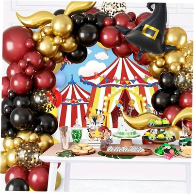 118PCS Magic School Balloon Flower Ring Arch Set, Magic Scho