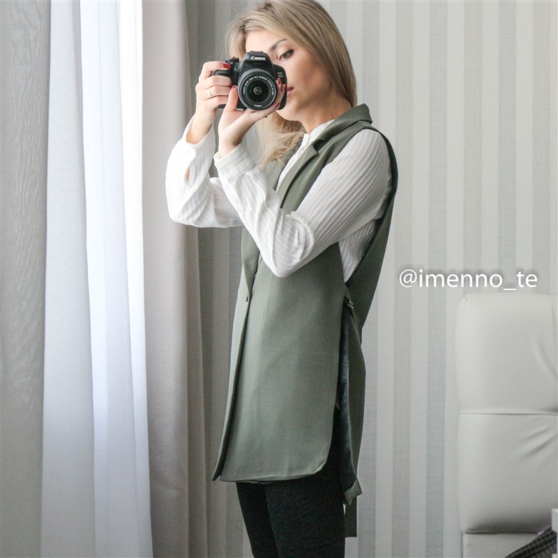Women 2021Fashion Solid Colorloose Side Slit Temperament Loo