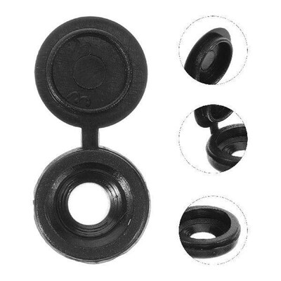 100 Pcs Hinges Self-tapping Screw Cap Hole Covers for