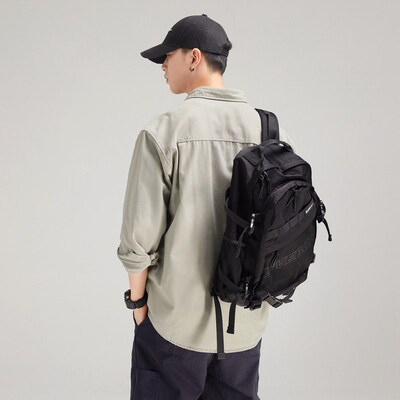 Spring New Non-ironing Overalls Shirt Mens Long-sleeved Cas