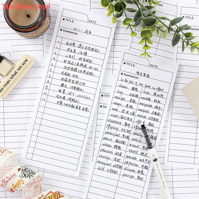 50Sheets Simple Tearable Note Paper Non-sticky Note Book