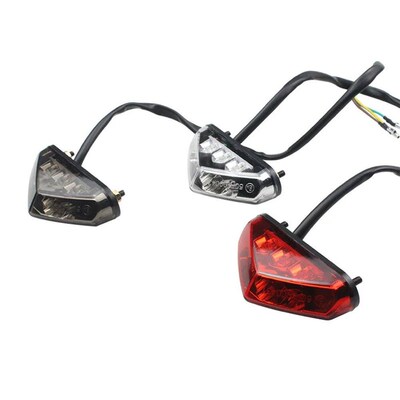 Mini Motorbike LED Tail License Light 12V Rear Brake Lamp Fo