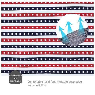 9 Pcs Independence Day Cloth Group Affordable Fabric