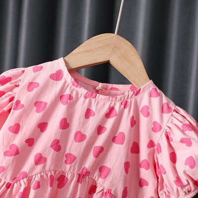 Casual Summer Kids Girls Dress Floral Kids Clothes Baby Girl