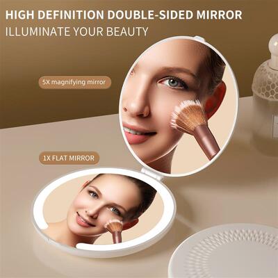 led Makeup mirror Portable mirror Touch up mirror Mini mirro