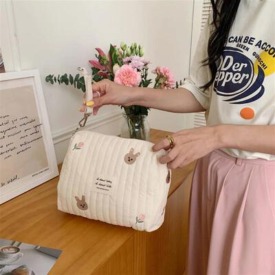 Ins Cotton Diaper Bag for Stroller Hanging Bag Baby Items Na