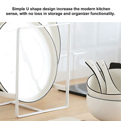 Wrought Iron Tableware Organizer Plastic Drainer Storage Rac