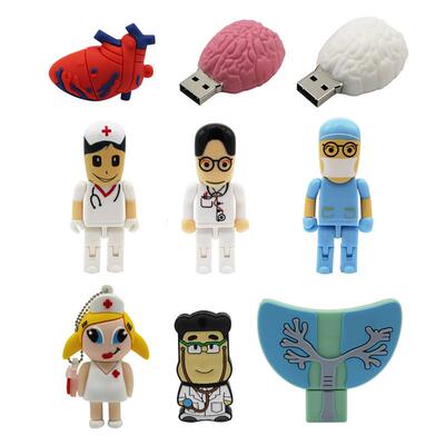 128G high speed Cartoon Human Organs USB Flash Drive Lung He
