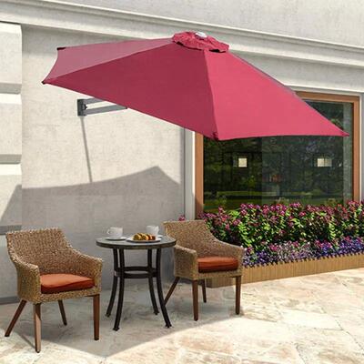 Parasol Patio Umbrella Replaceable Cloth Beach Canopy Summer