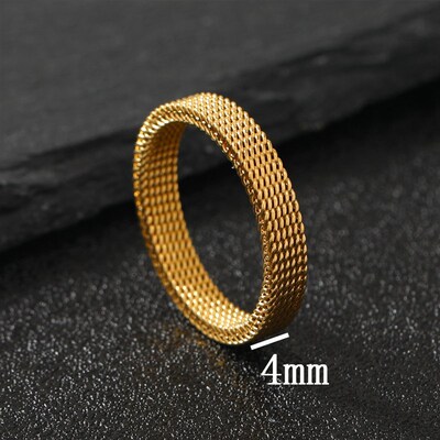 4mm Mesh Transformable Ring Fashionable Allmatch Design Tita
