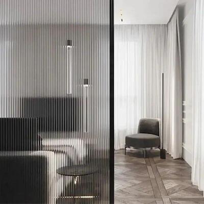 Reeded Glass  Window Privacy Film Frosted Window Vinyl 3D De